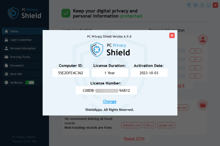 PC Privacy Shield Support | ShieldApps